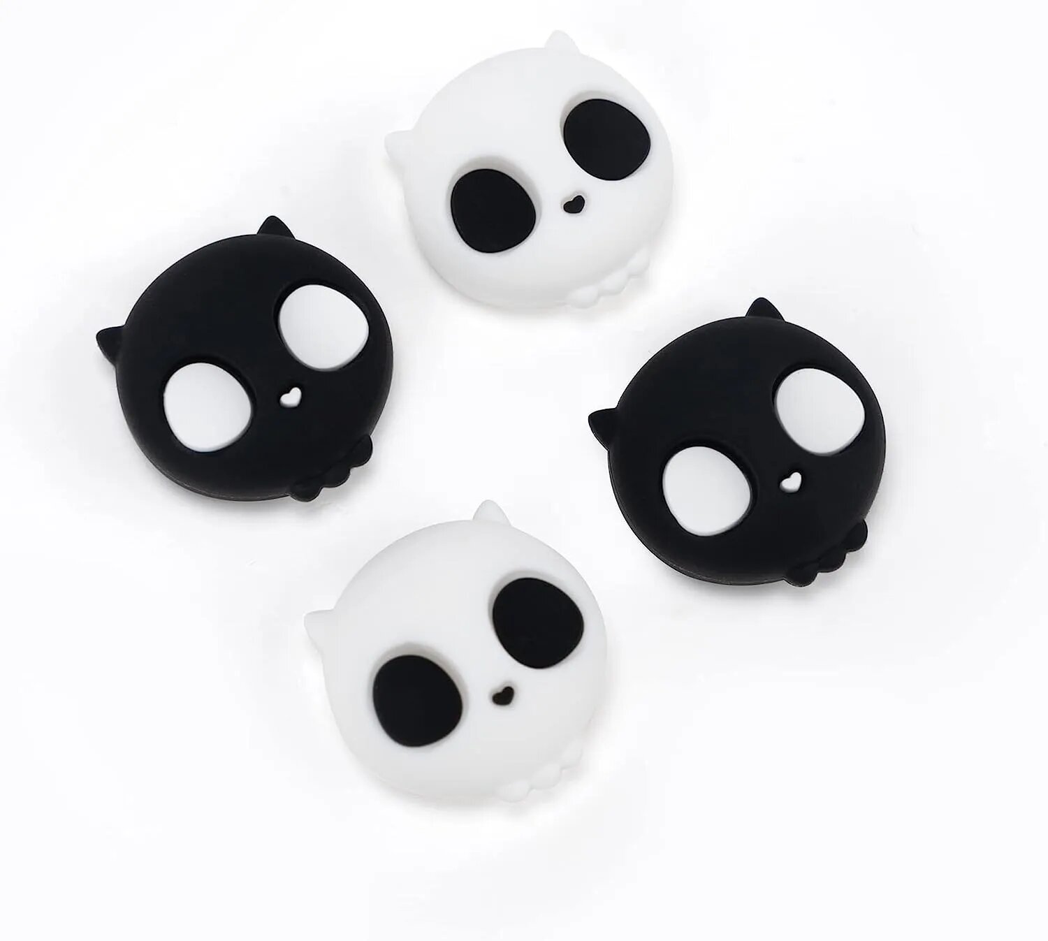 Колпачки для джойстика Geekshare Halloween Skull Силиконовые 4 штуки for ns olde lite