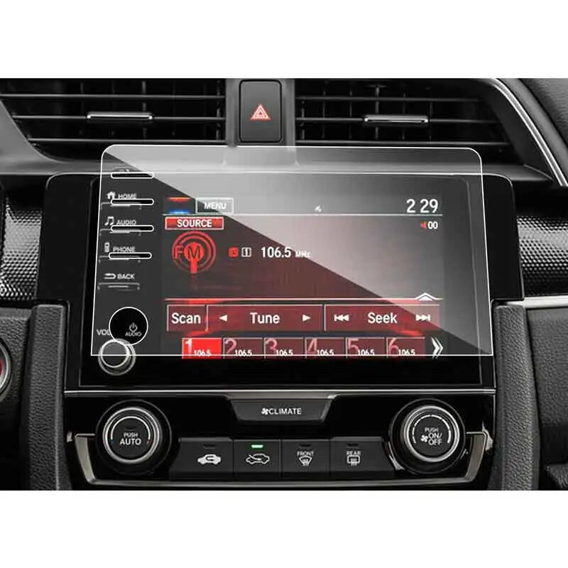 Защитная пленка на экран Honda Civic 10 (2019-2020), 4 holes