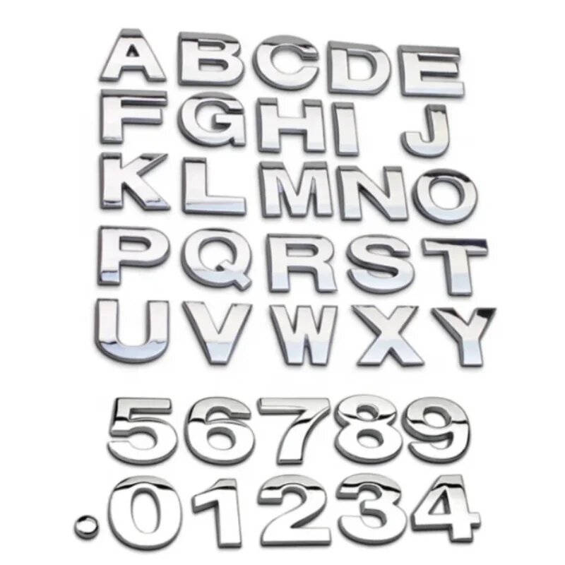 1 шт, 3d 45 мм, серебряная наклейка, автомобильные наклейки и наклейки, металлические наклейки T