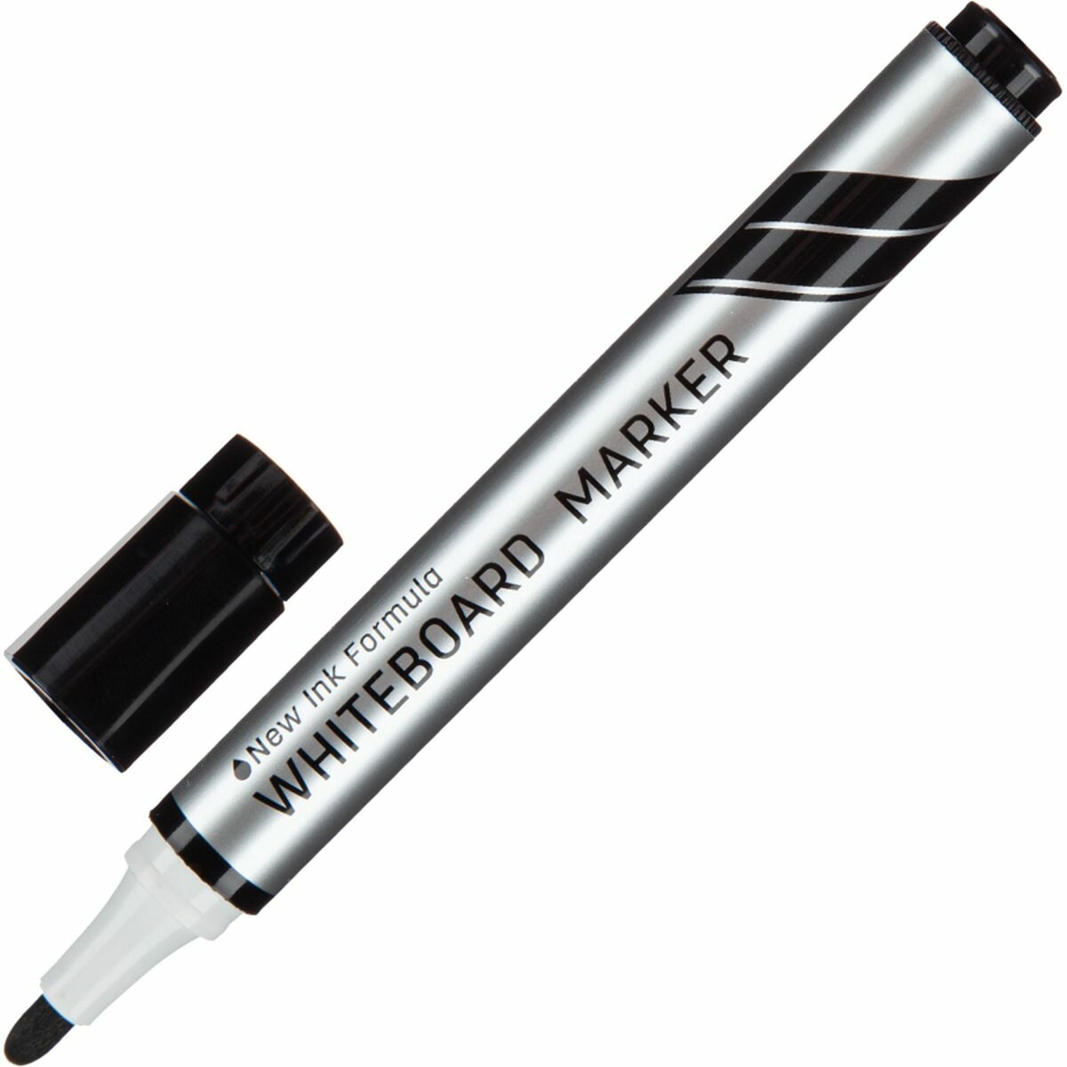 Маркер для досок Deli Think (круглый наконечник, 1-2мм, черный), 12шт.