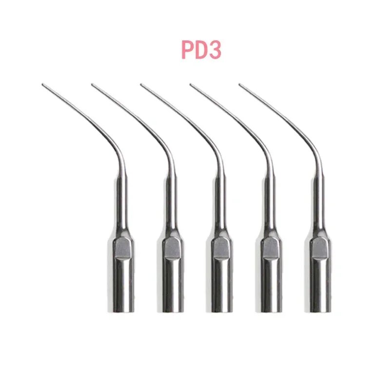 5 шт./компл, наконечник для стоматологического скалера, подходит для EMS/WOODPECKER/SATELEC/DTE/NSK, наконечник для ультразвукового скалера, эндодонтические насадки для масштабирования P1 P3 PD4 PD3 5PCS PD3