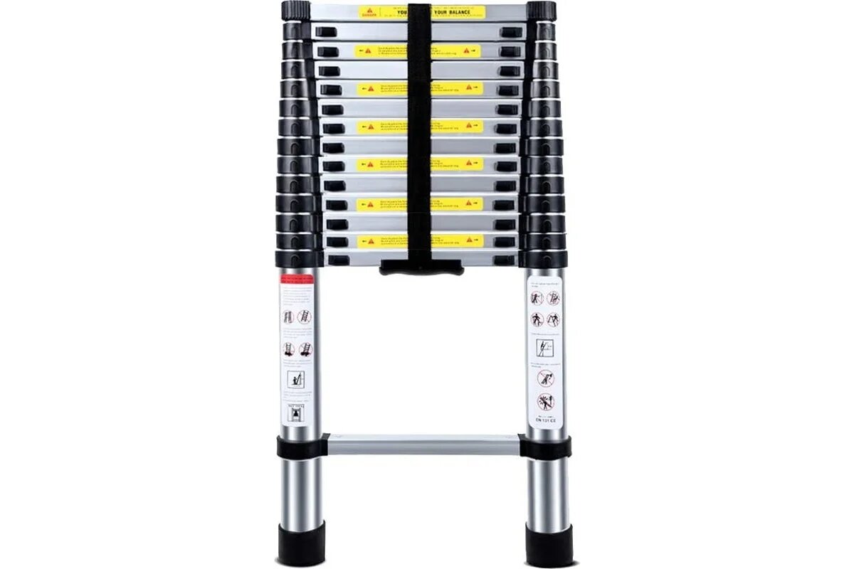 Лестница строительная Алюмет 4,4 м TLS4.4, телескопическая, односекционная, макс. 4,1 м, до 150 кг