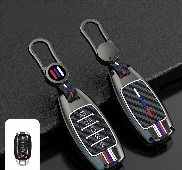 Чехол на ключ Hyundai Palisade / Хендай Палисад Grey