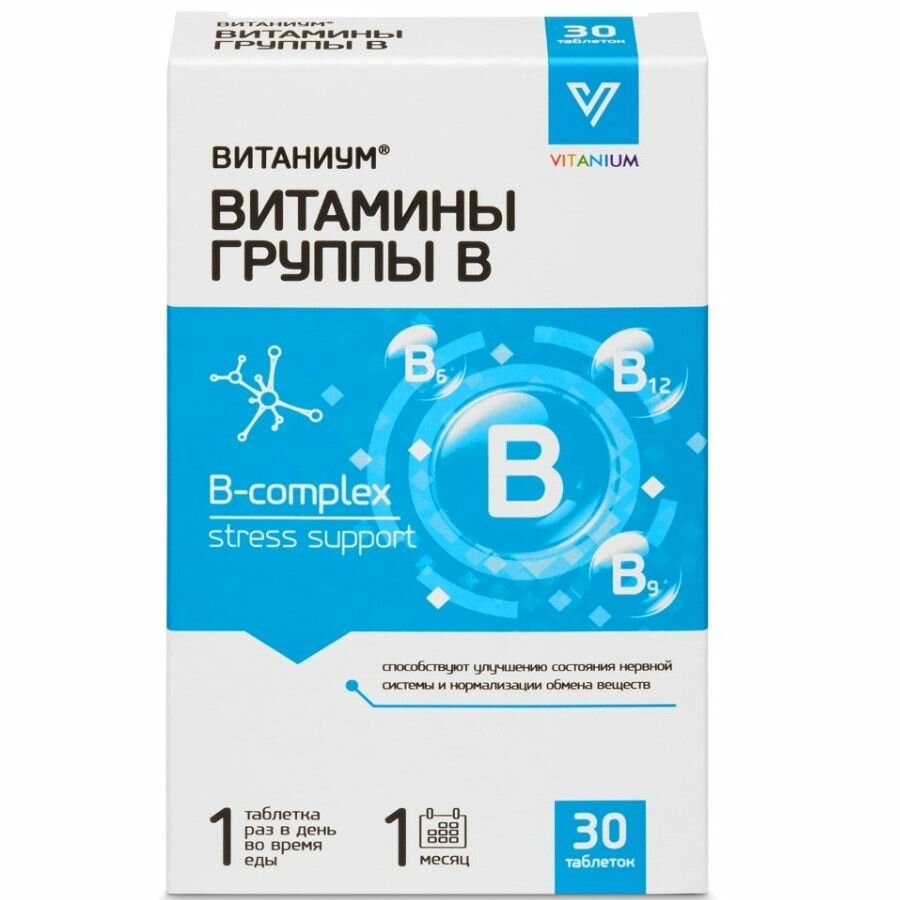 Витаниум Витамины группы В таблетки 440мг N30