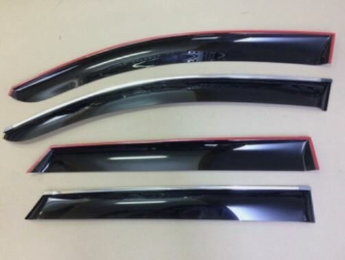 Ветровики окон, 4шт, с хром. молдингом, Hyundai Tucson/ IX35 TLE 2015-2021