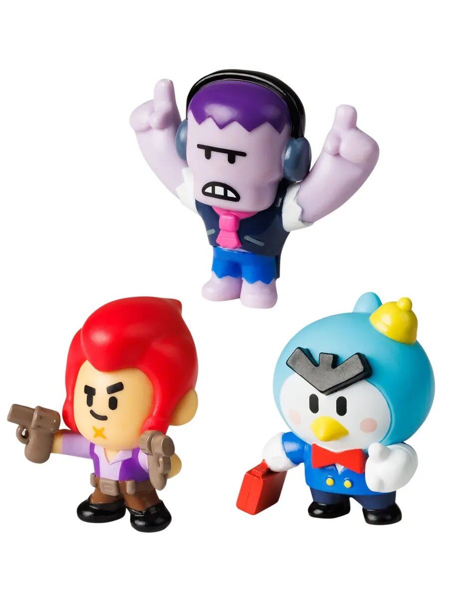 Коллекционные фигурки Бравл старс 3 штуки