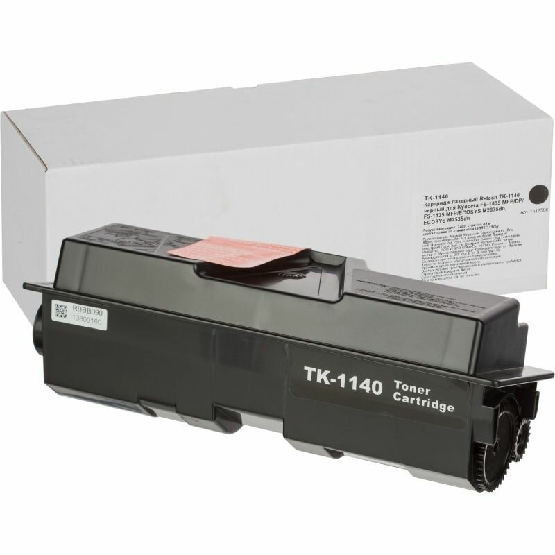 Картридж для принтера Retech Лазерный, черный, для Kyocera FS-1035, 1135 (TK-1140)