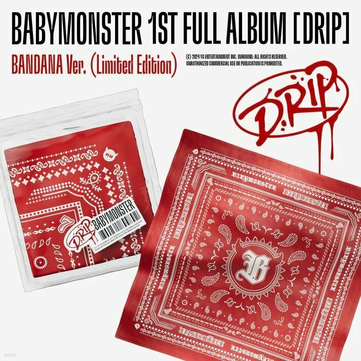 Альбом BABYMONSTER - DRIP 1-й полный альбом LIMITED BANDANA