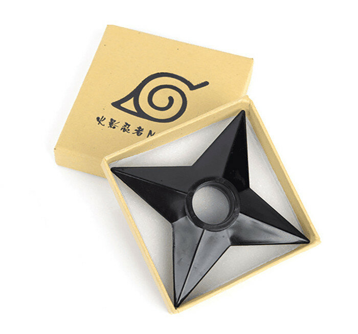 Оружие Ниндзя сюрикэн черный пластиковый, 4-х конечная звезда, в картонной коробке