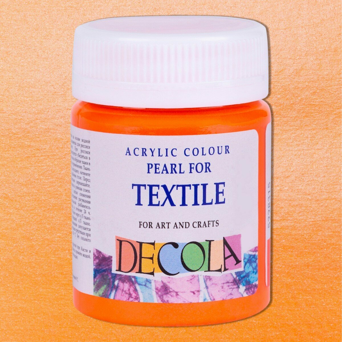 Акрил по ткани DECOLA 50мл Перламутровая Оранжевая