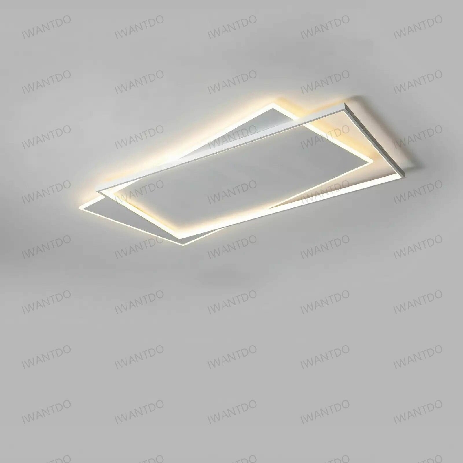 Белый LED Потолочный светильник Диммируемый Современный для Гостиная Спальня Столовая Вестибюль BD465, L105*W70*H5cm