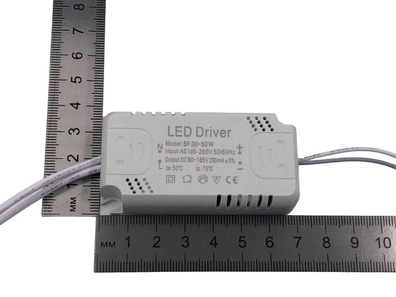 Драйвер для светодиодной ленты, Блок питания для светодиодной ленты, 165В, 50Вт, IP20