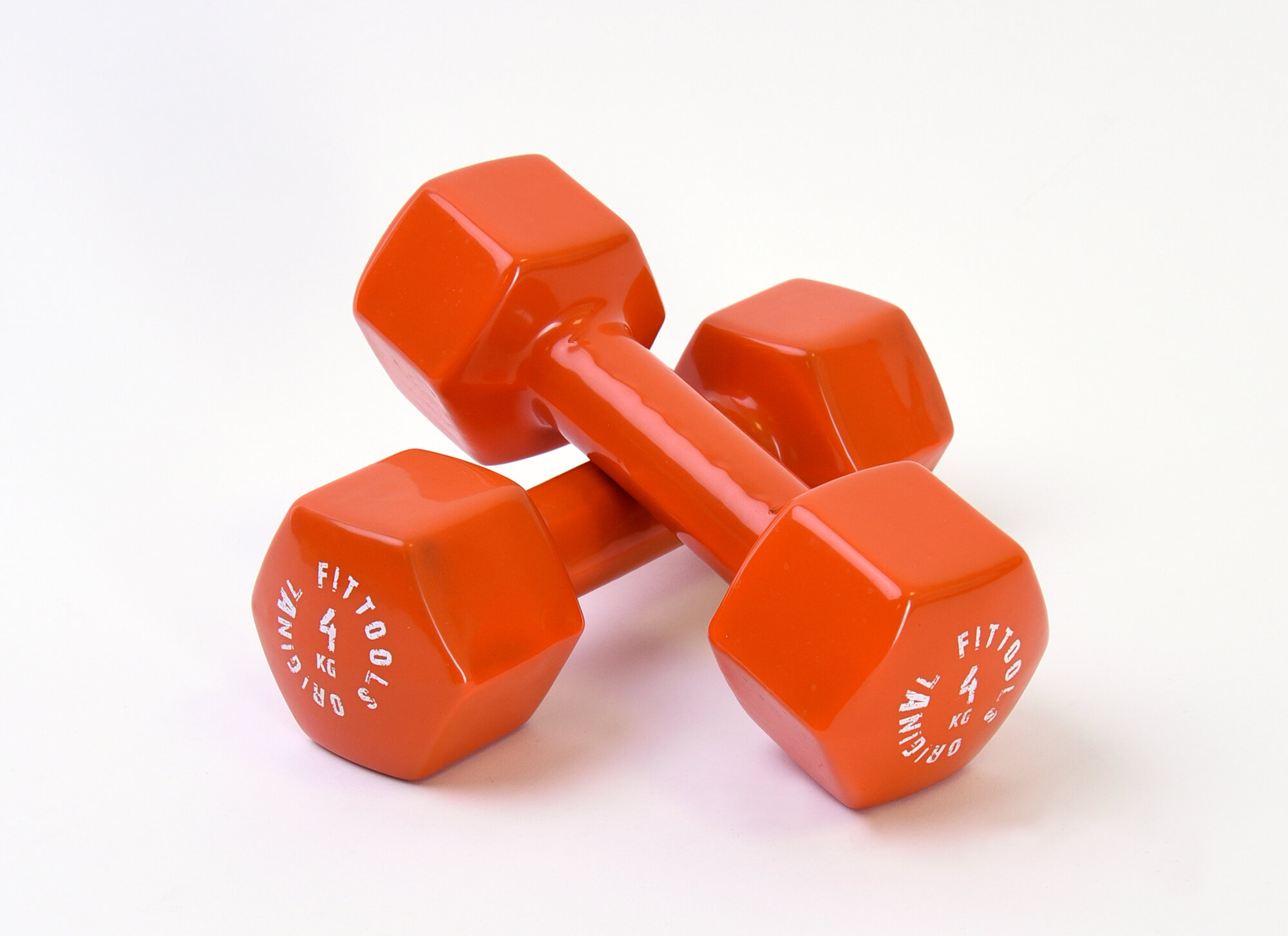 Гантели 4 кг для фитнеса виниловые гантели 2 шт Original FitTools