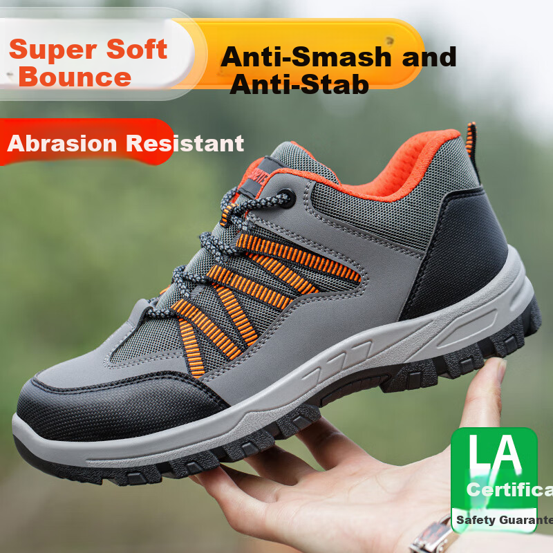 Butler Safety Shoes Men Steel Toe Smash-proof Puncture-proof Breathable Safety Work Shoes Electrician Insulated Wear-resistant Mountaineering Shoes 508 37