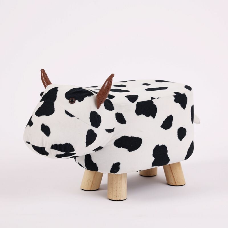 Пуф детский "Коровы", ABS пластик, искусственная кожа, 50 см x 22 см x 27 см
