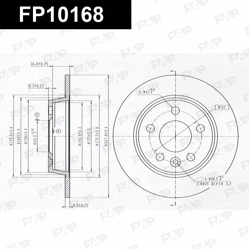 Диск тормозной задний Ford Galaxy I Galaxy MK I, Форд Гелакси 1, Seat Alhambra, Сеат Алхамбра, Vw Sharan, Фольцваген Шаран; 1001094