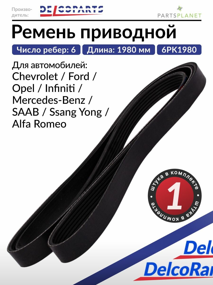 Приводной ремень генератора Шевроле Каптива, Опель Инсигния