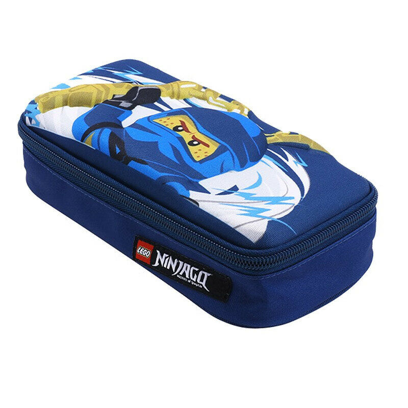 Пенал LEGO Stationery Box, Phantom Ninja Kai Student Double-Layer Cartoon Hard Shell Pencil Case, Blue, 20027