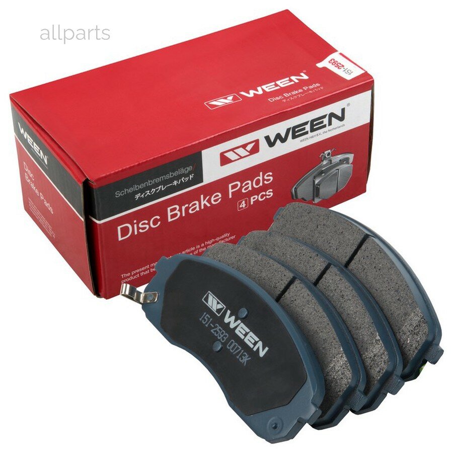 WEEN 151-2593 Колодки тормозные дисковые передние