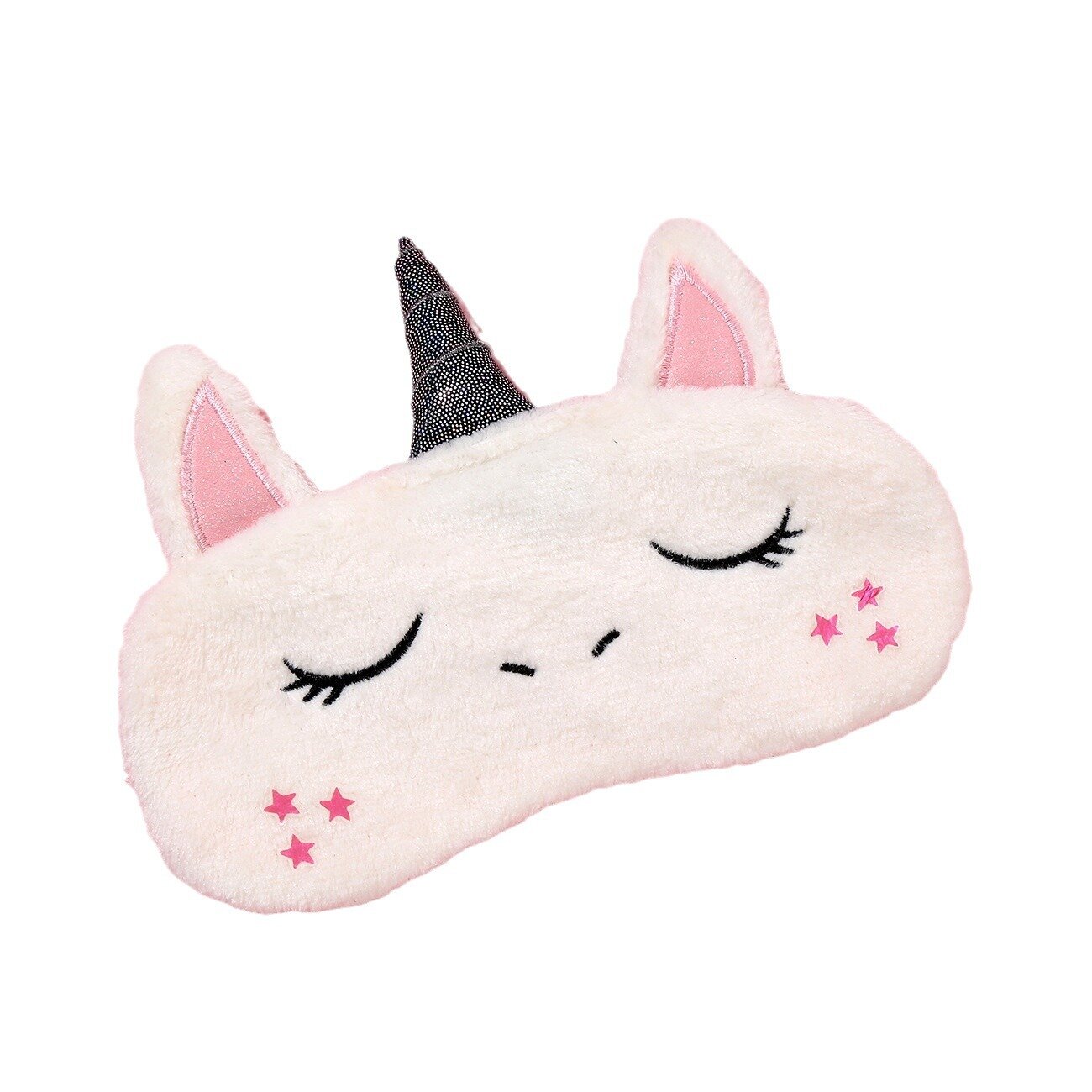 Маска для сна «Единорог» для детей и взрослых, плюшевая маска для сна, симпатичная 3D-повязка на глаза с изображением мультяшных животных, мягкая маска для сна с регулируемым ремешком для сна, путешествий и отдыха