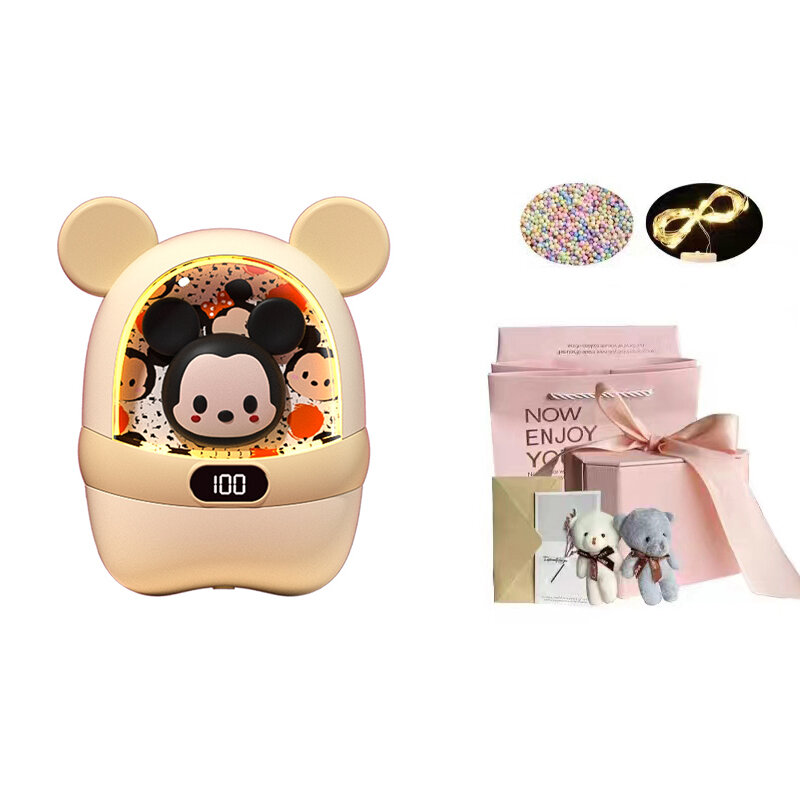 Ручной согреватель Disney GS24 2-в-1 Lotso, mickey mouse (pink gift box), с цифровым дисплеем и ночником