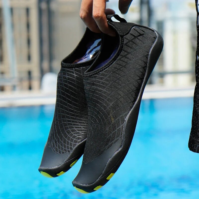 Многофункциональные пляжные кроссовки унисекс, обувь для плавания, для спортзала, отдыха на открытом воздухе, акваобувь для пар, 35-47, '47, Черный, Мужской
