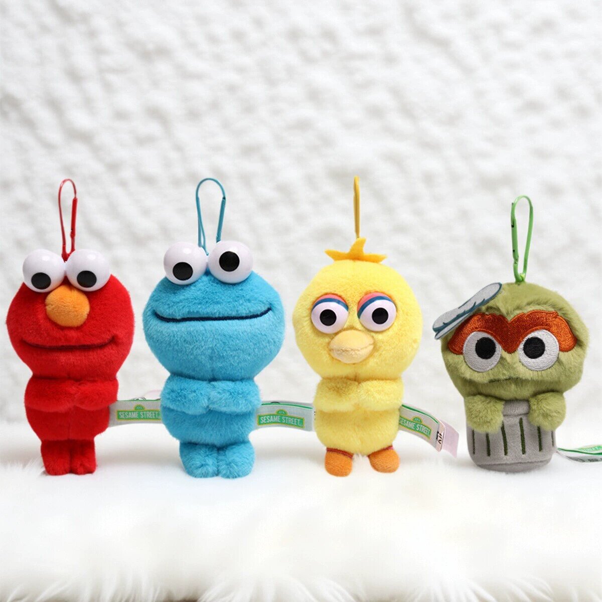 Оригинальный плюшевый брелок Эльмо из «Улицы Сезам», новая модель, желтый, аксессуар для рюкзака «Биг Бирд»,