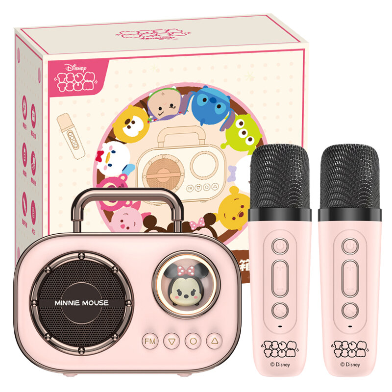 Bluetooth-колонка Disney Dual Band шумоподавляющая, [upgraded]pink minnie, два микрофона, длительное время работы