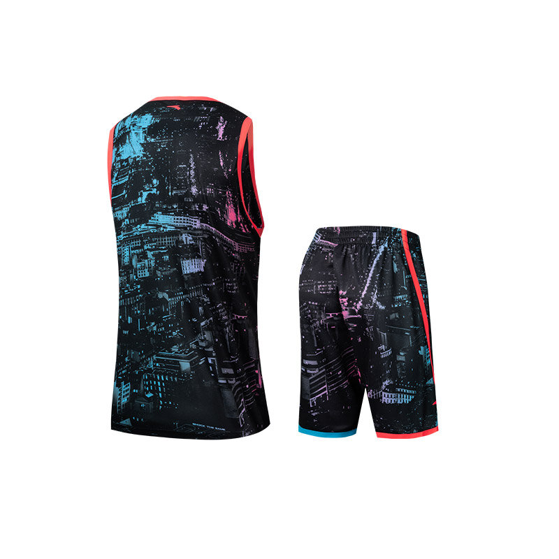 Баскетбольная форма мужская Anta Basic Black/Heat Red, M EU, цвет: basic black/heat red