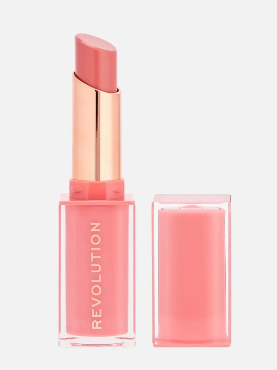 Жидкая помада-блеск для губ MAKEUP REVOLUTION pout Sweet Rose