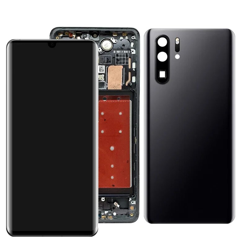 6,47-дюймовый AMOLED-дисплей для HUAWEI P30 Pro (VOG-L29, L09, AL00, L04, AL10) с Black Frame Cover