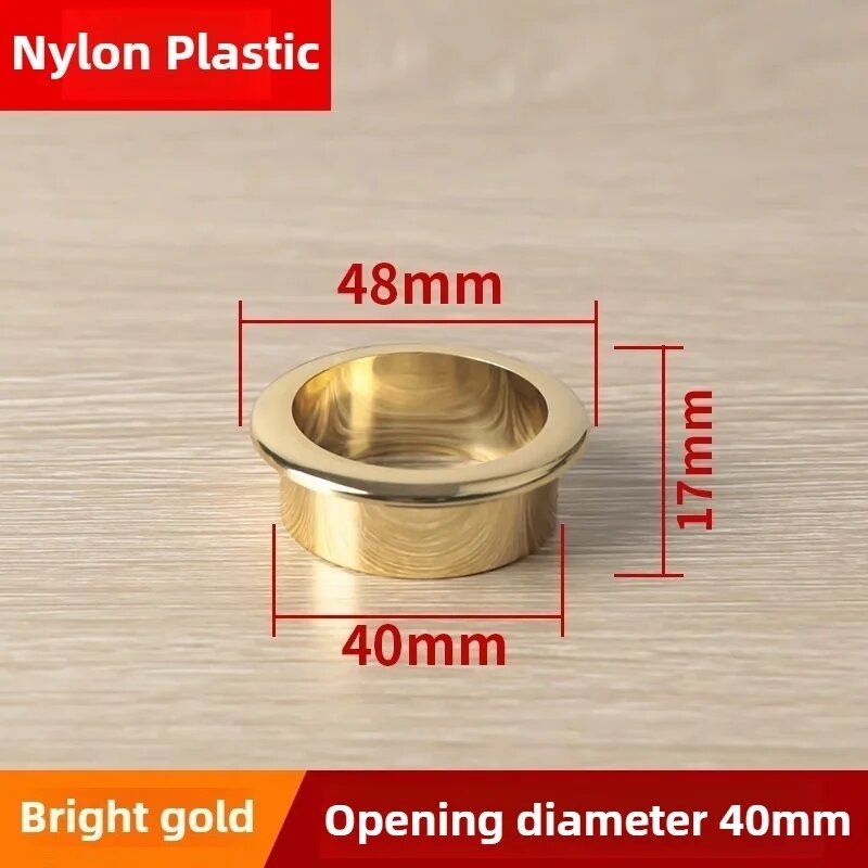 Кабельные втулки из пластика 5 Pcs, 40mm Bright gold