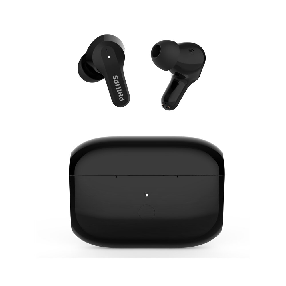 Беспроводные наушники PHILIPS TAT3256 с активным шумоподавлением, черные, Bluetooth, высокая влагоза