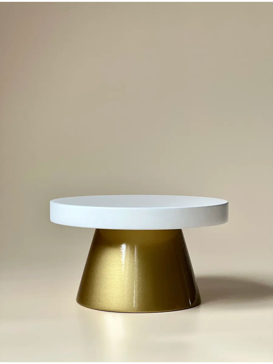 Тортовница для Бенто торта Золотистая - Диаметр 16см Высота 9см