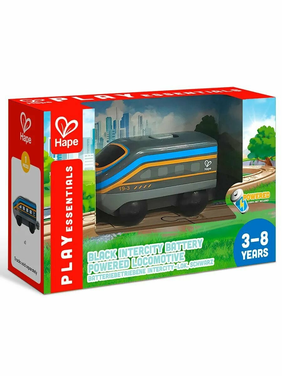 Hape Локомотив на батарейках Серия "Мой поезд", чёрный