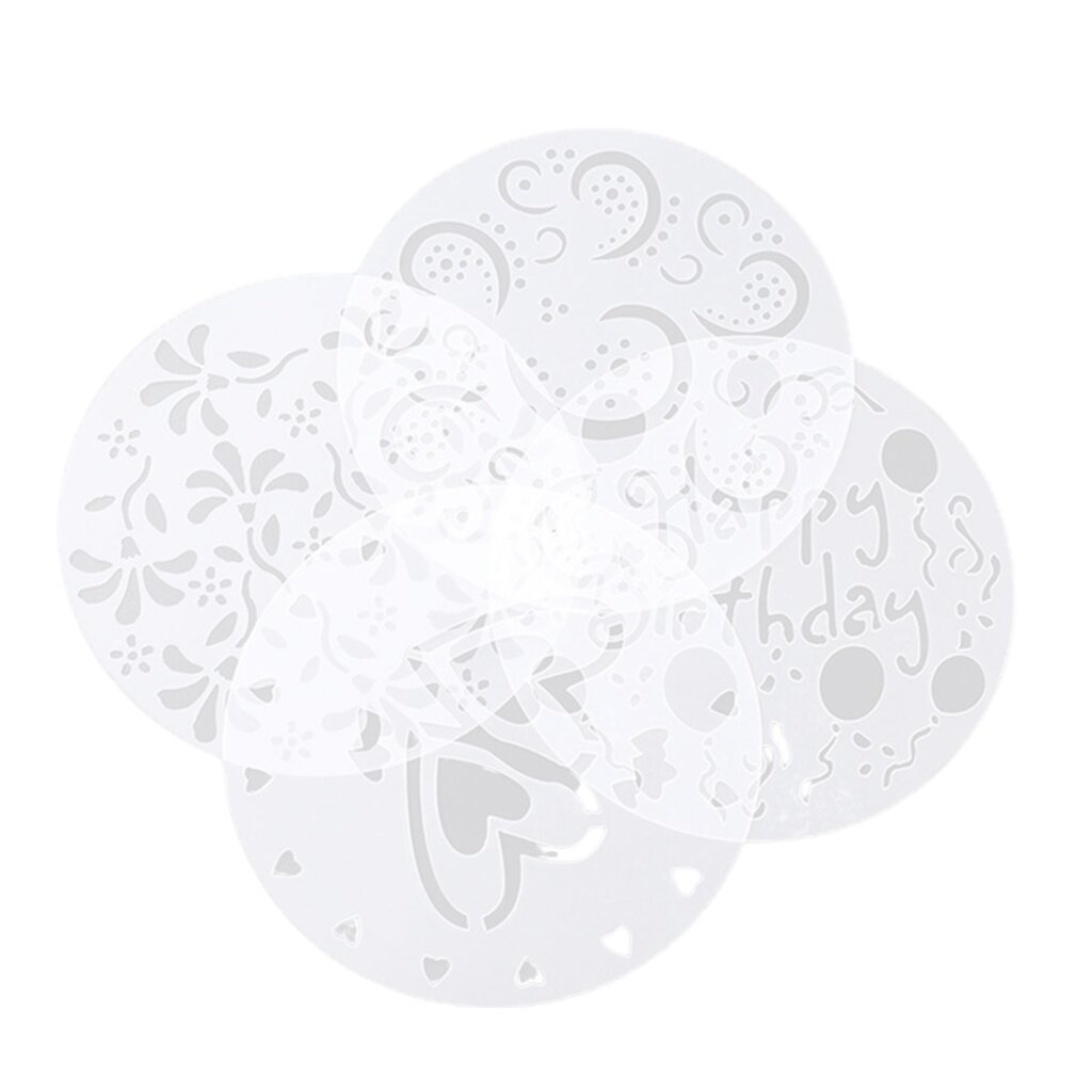 Набор из 4 частей, форма для печати торта- 4 части