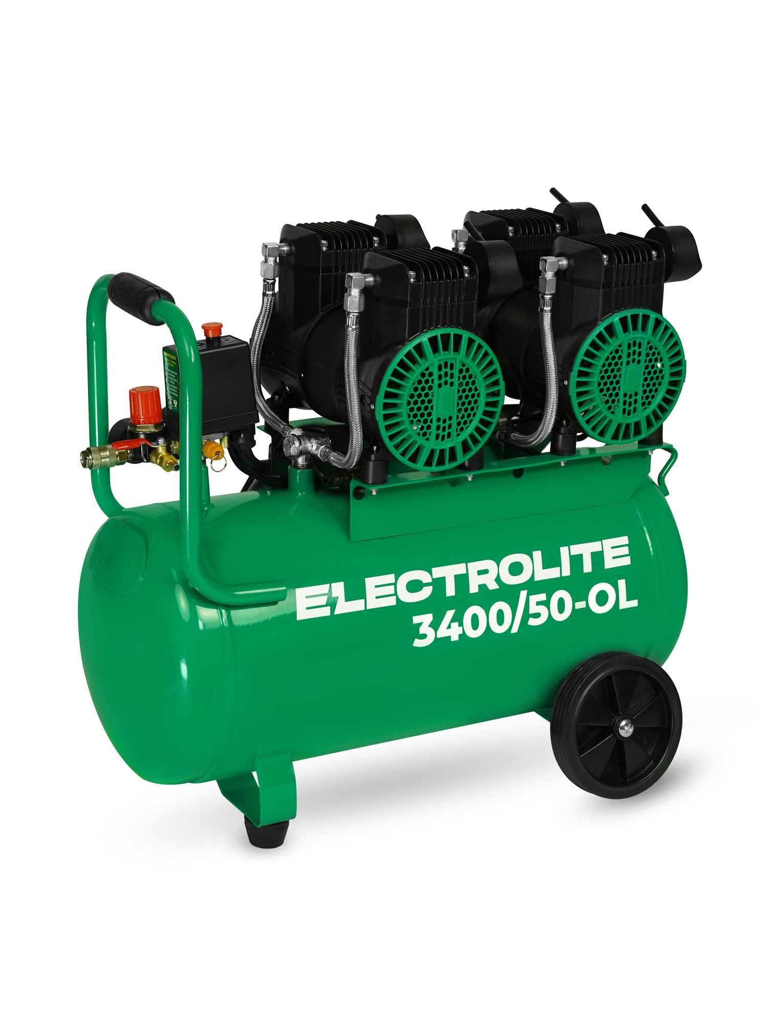 Компрессор воздушный безмасляный Electrolite 3400/50 OL ( 3,4кВт, асинхронный, 590 л/мин, 8 бар )
