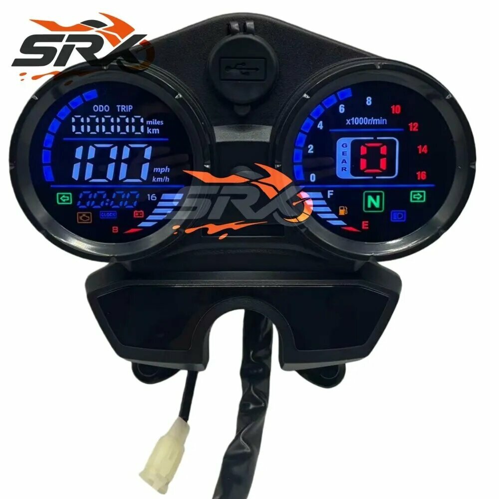Цифровой спидометр для мотоцикла Bajaj Boxer 150 UG BM150 CT150, светодиодная панель одометра для Bajaj Discover 125 150