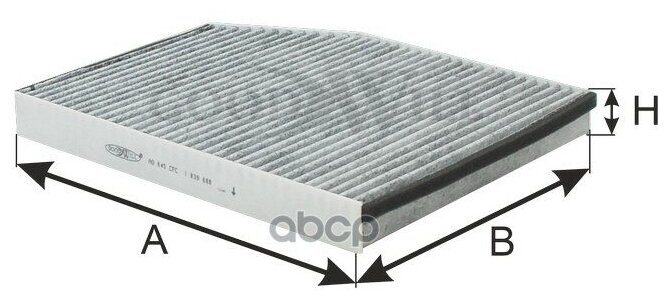 Фильтр салона угольный FORD TRANSIT Goodwill арт. ag645cfc