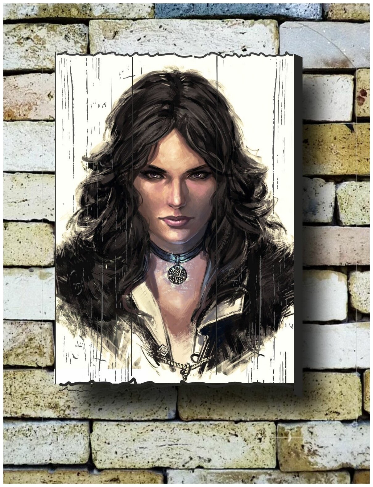 Картина на досках 'Дженифер. Йеннифер. Ведьмак 1' 30/40 см