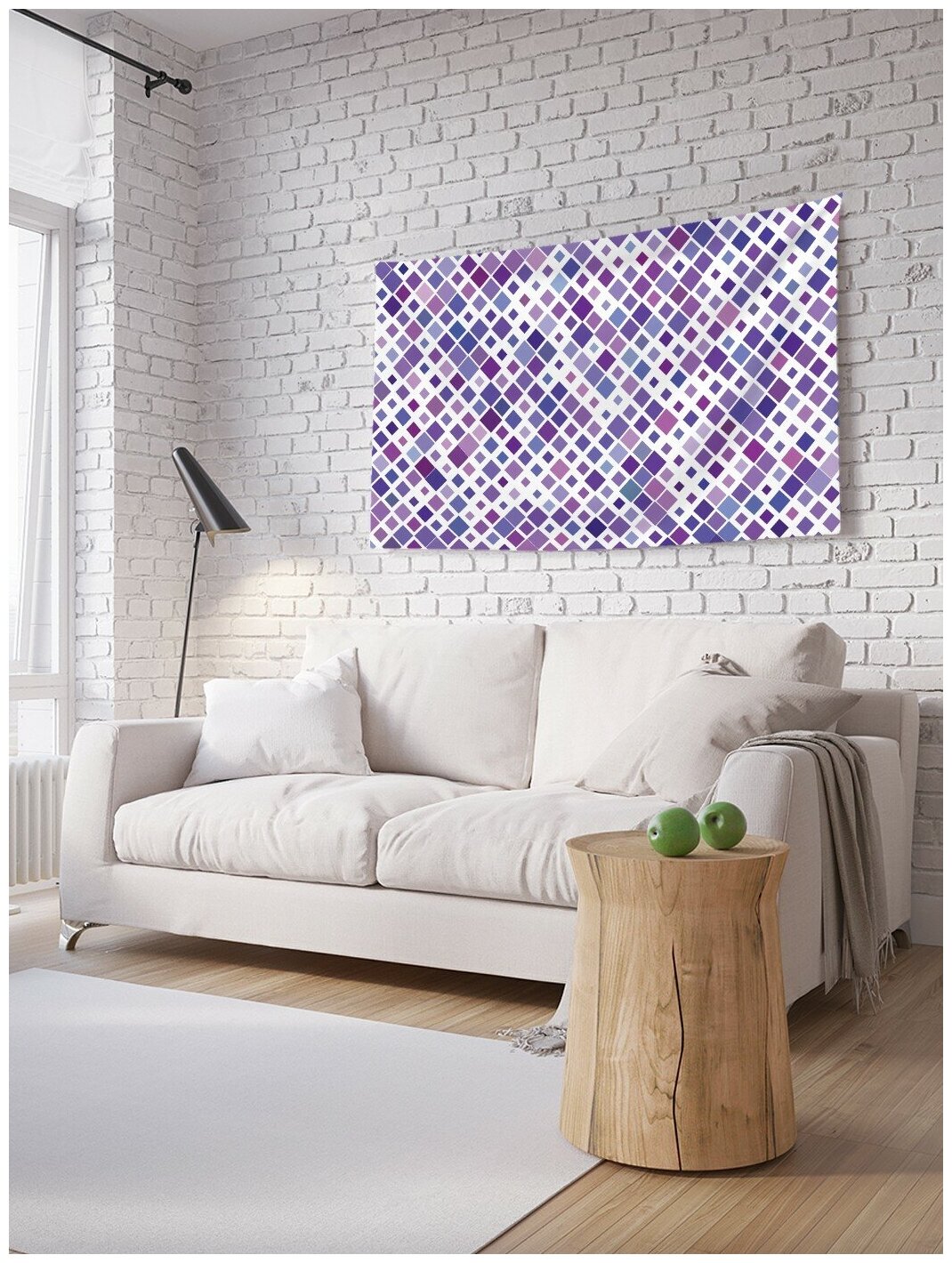 Горизонтальное фотопанно JoyArty на стену "Всеразмерные квадраты", 150x200 см