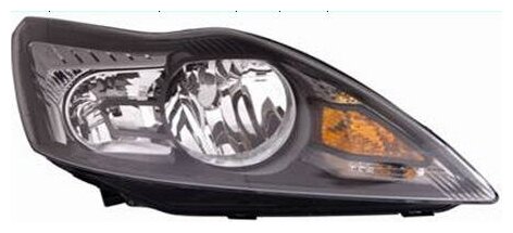 DEPO 431-1181RMLDEM2 Фара прав FORD: FOCUS - 02/08-03/11 C ЭК внутри чёрн