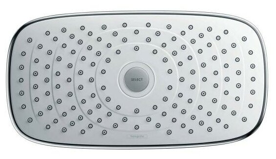 Верхний душ hansgrohe Raindance Select E 300 2jet потолочный, белый/хром 27384400