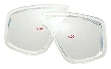 Линза для маски TUSA, диоптрийная, для коррекции близорукости