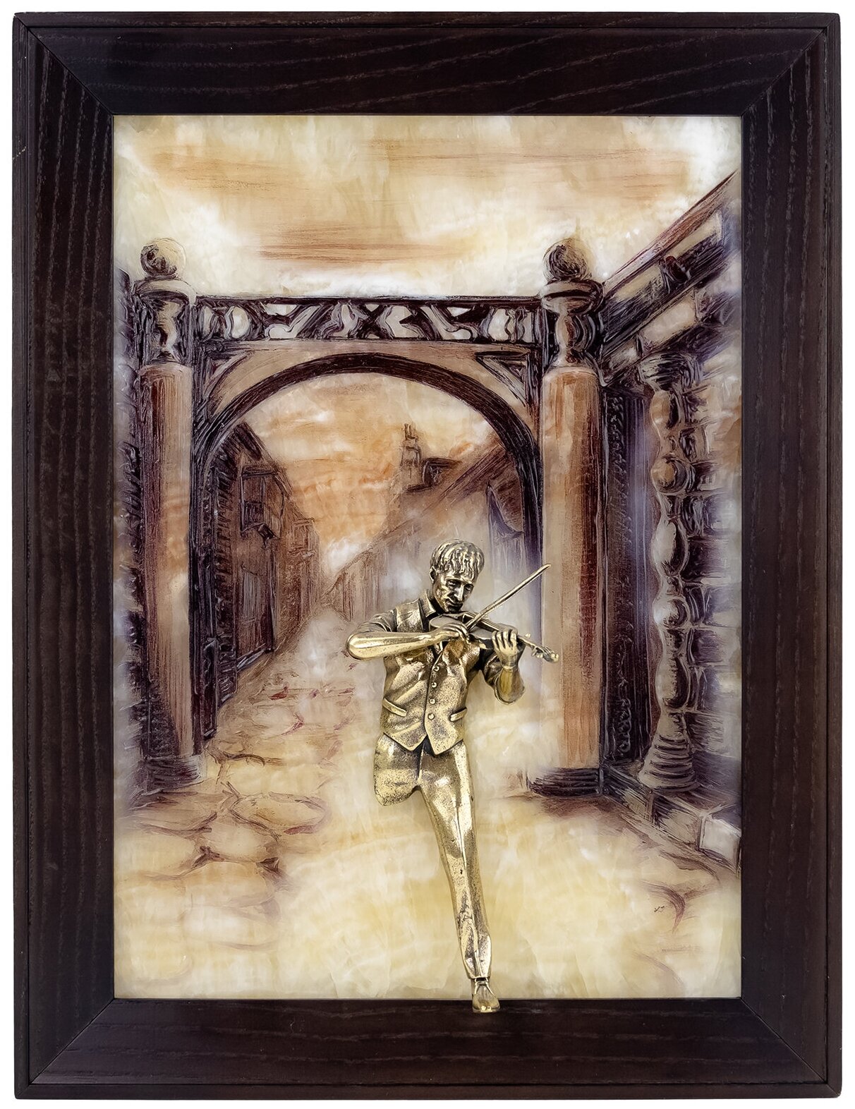 Картина Скрипач Сумерки (ВхШхД 29см./22см./6см.)