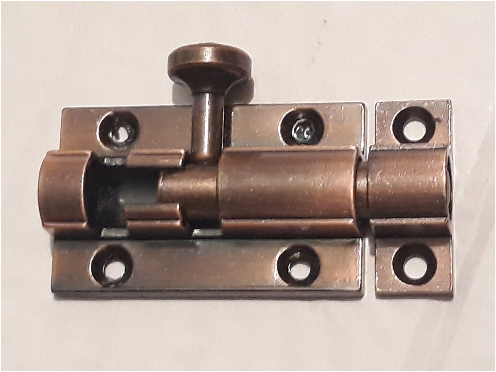 Шпингалет дверной 50мм (Т) " медь"