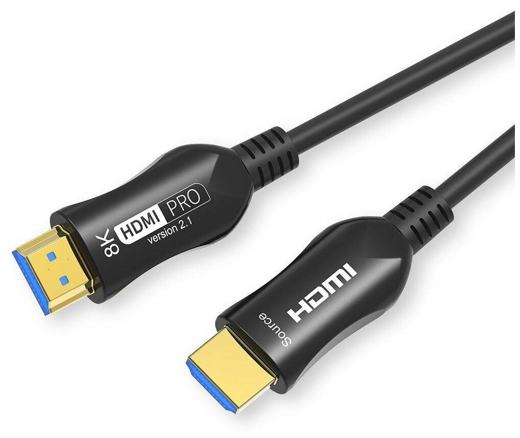 Кабель HDMI 2.1, 8K, 60 Hz, 4K, 120 Hz оптический 10 метров.
