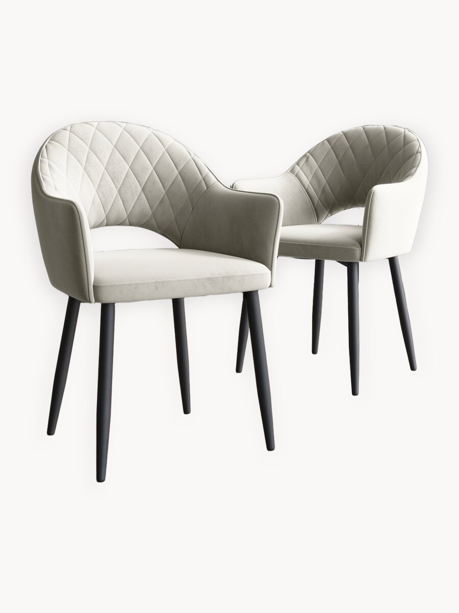 Стул для кухни София (кухонный, обеденный) (бежевый), с подлокотниками