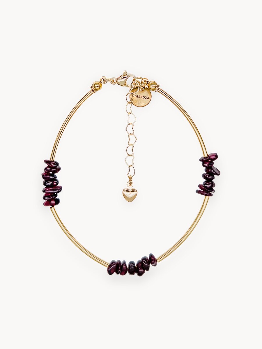 Браслет, гранат