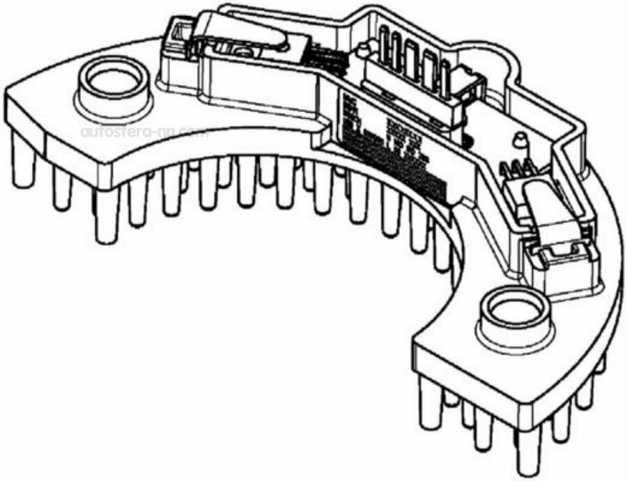 MAHLE ABR58000P Регулятор и резистор вентилятора кондиционера / 5HL 351 321-561